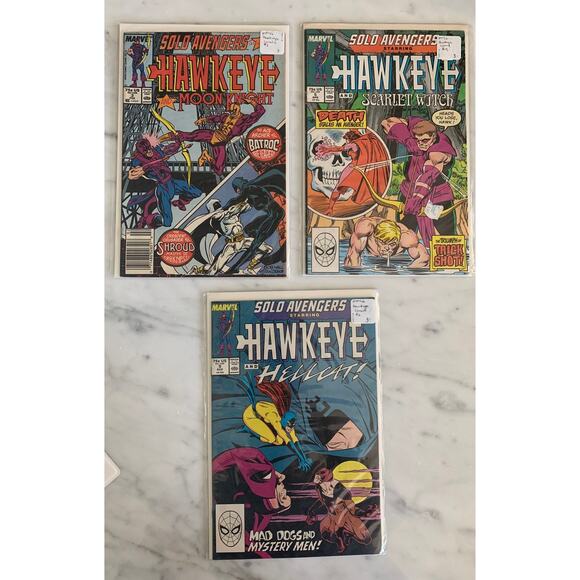 Marvel | Accents | Vintage Hawkeye Comics No 3 5 9 | Poshmark